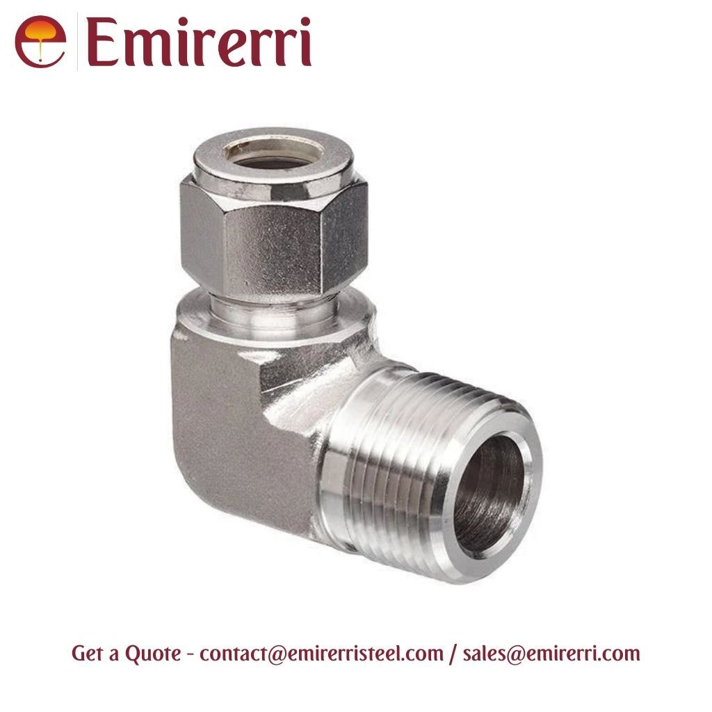 Male Elbow Tube to Male Thread Elbow Fitting - Emirerristeel